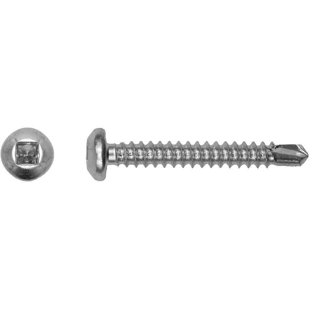 #12 Robertson Pan Head Self-Drilling Screw 18.8 SS